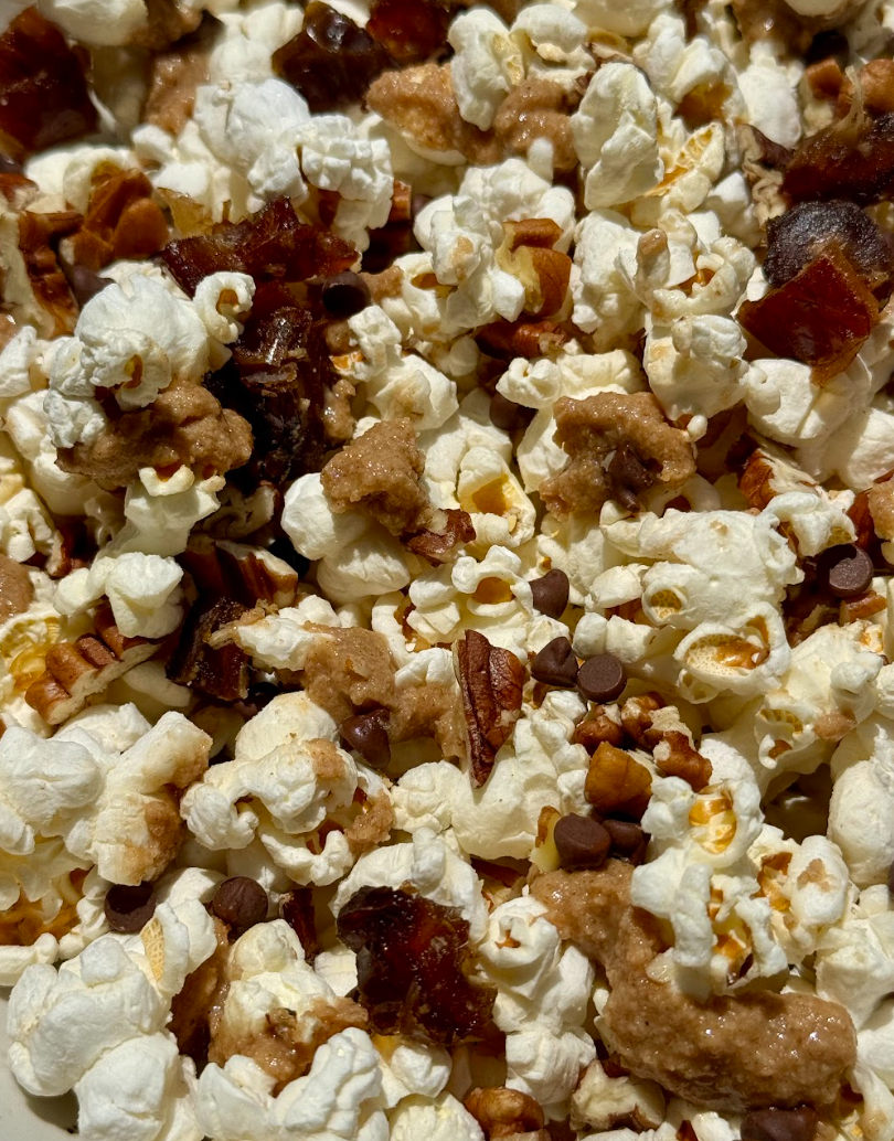 🍿🍎 APPLE CIDER POPCORN SALAD 🍎🍿 (Gluten-Free, Vegan) – Oat Haus